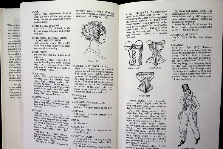 A Dictionary of English Costume 900-1900 by C W & P E Cunningham