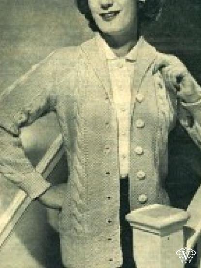 Vintage 1950s Knitting patterns- 7 designs including evening top ...